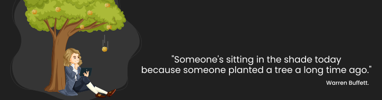 "Someone's sitting in the shade today because someone planted a tree a ...
