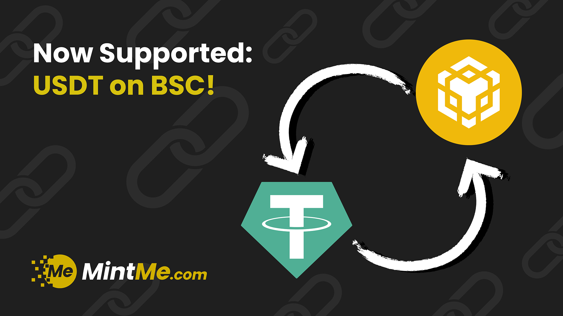 Now Supported: USDT on BSC! | mintMe